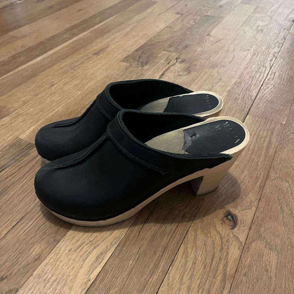 Malia Mills X Sven’s Wooden Clog Heels Size 6.5 - Gem
